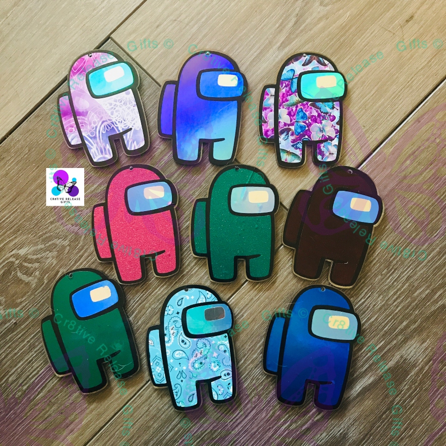 Among Us Keychain / Bag Tag / Luggage Tag by Cr8tive Release Gifts